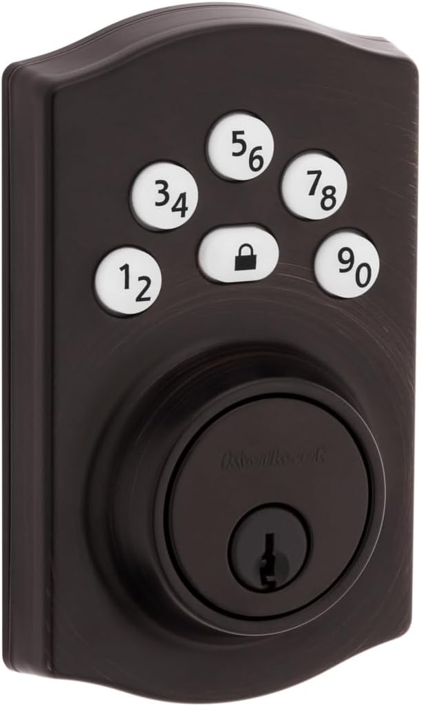 Kwikset Powerbolt 250 Keyless Entry Door Lock, 10-Button Keypad Satin ...