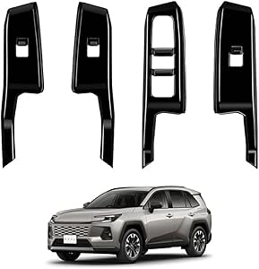 Amazon | KOKATO 適合トヨタ 新型RAV4 60系 AXAN64 2025年12月～現行 ウィンドウスイッチパネルカバー ...