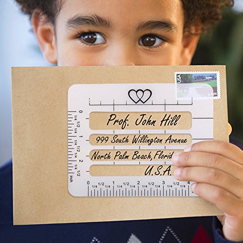 Snapklik.com : 4 Style Envelope Addressing Guide Stencil, Templates ...