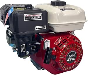 Amazon | Kirnuo 170F-7.5HPガソリンエンジン単気筒4ストローク強力ガソリンエンジン農業機械ガソリンエンジン (170Fパワーフラットキーシャフト) | 芝刈り機パーツ ...