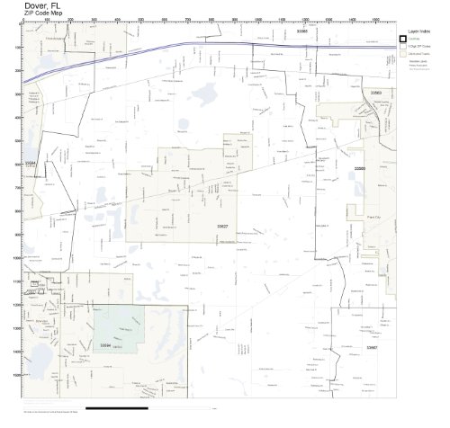 ZIP Code Wall Map of Dover, FL ZIP Code Map Not Laminated: Amazon.com ...