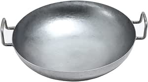 Amazon.com: ZOCWJK Soup Pot Double Ear Handmade Wok Round Bottom ...