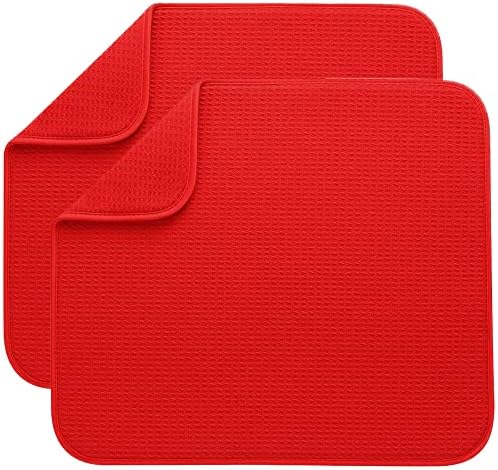 Microfibre Dish Drying Mats Super Absorbent Drying mat for dishes Super ...