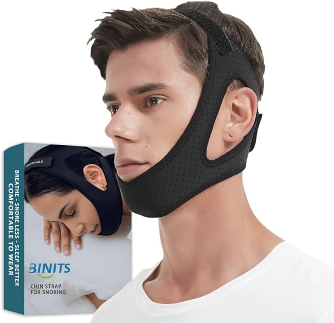 Chin Strap for CPAP User - Adjustable Snore Stopping Device Face Mask ...