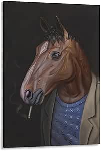 Amazon.com: BoJack Horseman Cool Posters Wall Art Painting Canvas Gift Living Room Prints ...