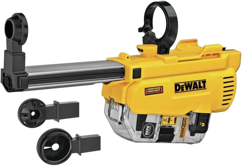 DEWALT Onboard Rotary Hammer Dust Extractor for 1-Inch SDS Plus Hammers ...