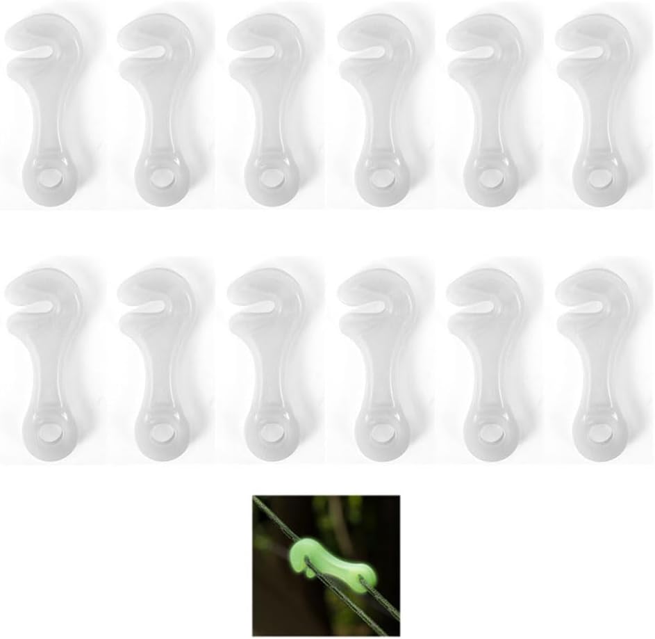 Amazon | Natiform ロープテンショナー 12個 プラスチック 夜光 テントロープ アジャスター | Natiform | ペグ・ステーク