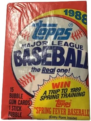 Amazon.com: 1988 Topps Baseball 15 Card Pack : Sports & Outdoors