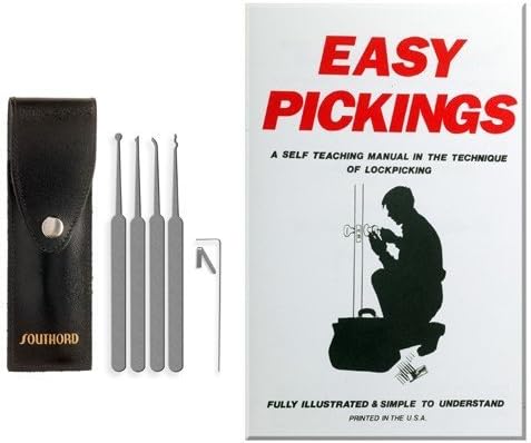 Lock Picking Set PXS-05L 5 Piece Lock Pick Set w/ FREE Easy Picking ...
