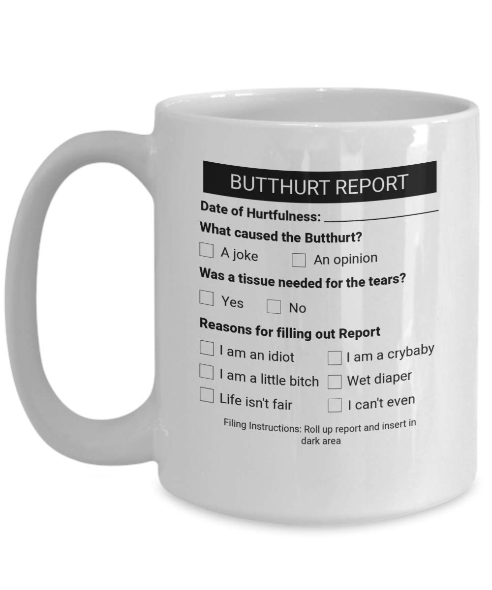 Butthurt Report Form Printable