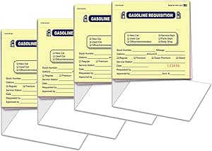Amazon.com : Generic Fuel Requisition Book - 3 Part Carbonless Forms ...