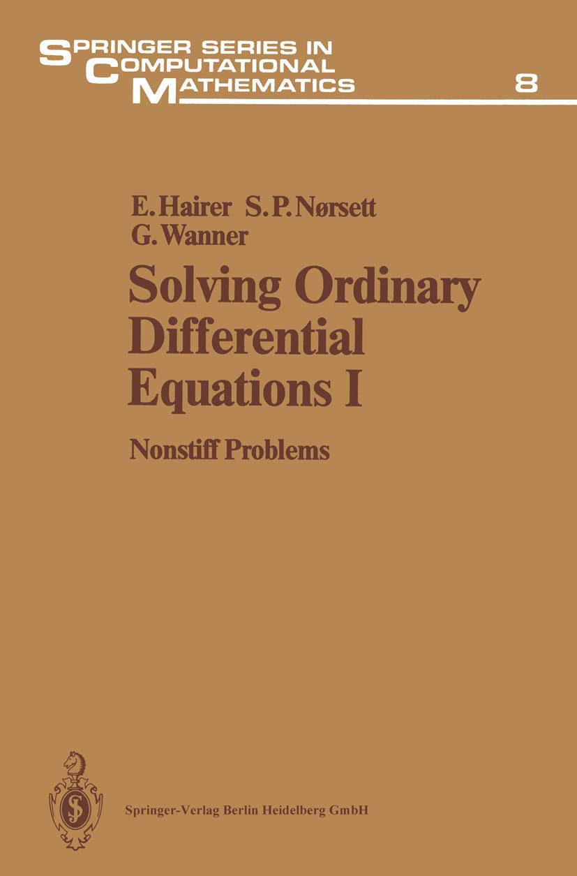 Solving Ordinary Differential Equations I Nonstiff