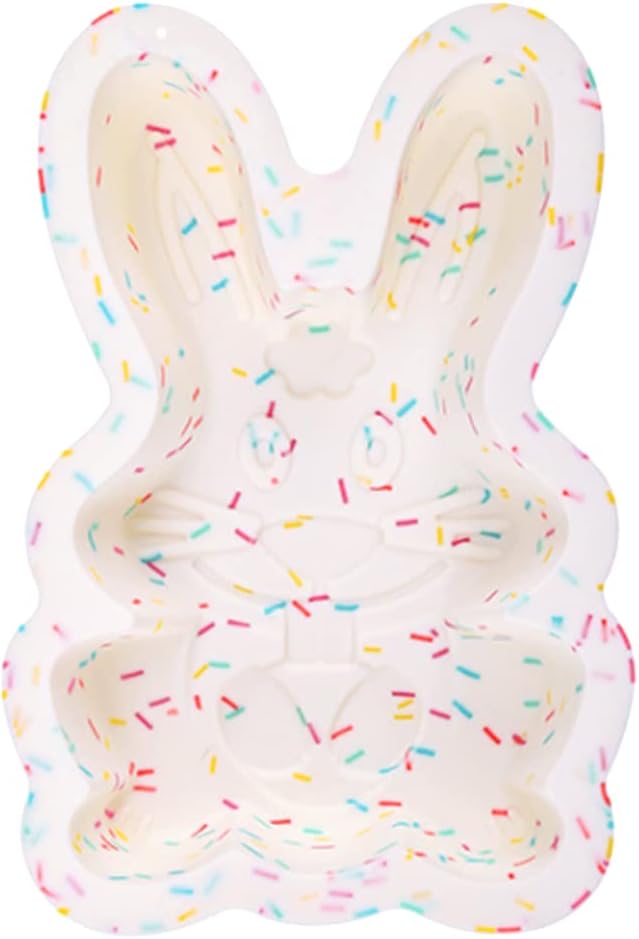 Amazon.com: Bunny Rabbit Mold Large Size Silicone Mold Fondant Cake ...