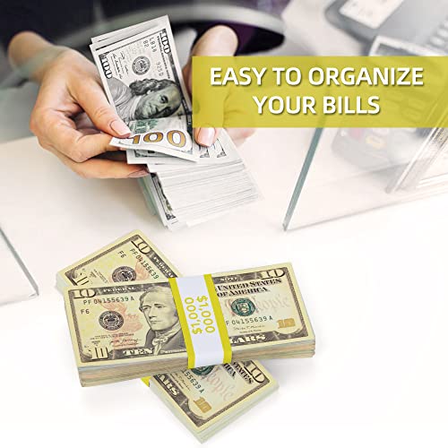 Snapklik.com : PONNOR Money Bands 550 Pack For Cash Self Adhesive ...