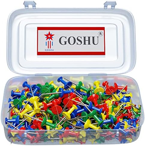 GOSHU Push pins - Securely Pin Notices and Memos with Ease - Durable ...