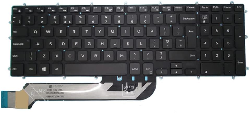 RTDPART Laptop Keyboard For DELL Inspiron 3580 3581 3582 3583 3584 3585 ...