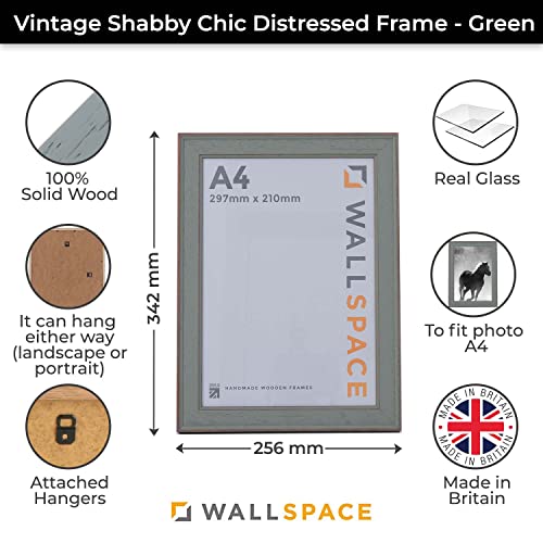 Wall Space A4 Certificate Photo Frame for Wall Mount – Shabby Chic ...