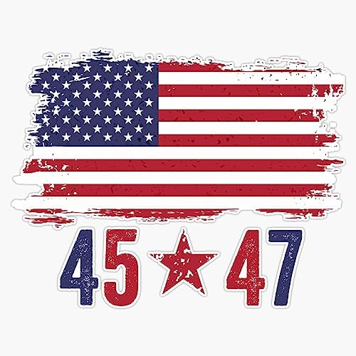 Amazon.com - 45 47 Trump 2024 Sticker Vinyl Decal Bumper Sticker 5"