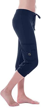 Amazon.com: Lenago Plus Size Capri 2024 Trendy Strench High Waist ...