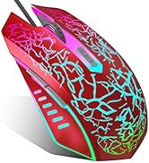 VersionTECH. Gaming Mouse Ergonomic Wired Computer Mouse with 7 Colors ...