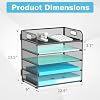 Amazon.com: Gawerk 5 Tier Letter Tray Paper Organizer, Mesh Deak File ...