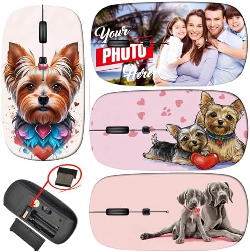 Amazon.com: maizi Custom Wireless Mouse Adjustable Dpi for Mac Computer ...