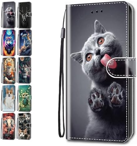 Leder Hülle für Samsung Galaxy A14 4G 5G Tasche mit Kartenfach ...