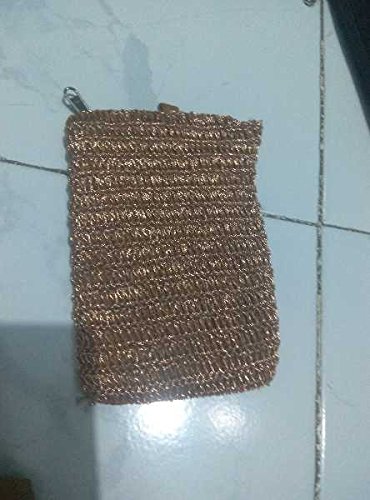 Crochet Golden zari Mobile Pouch with keyholder Within The Pouch ...