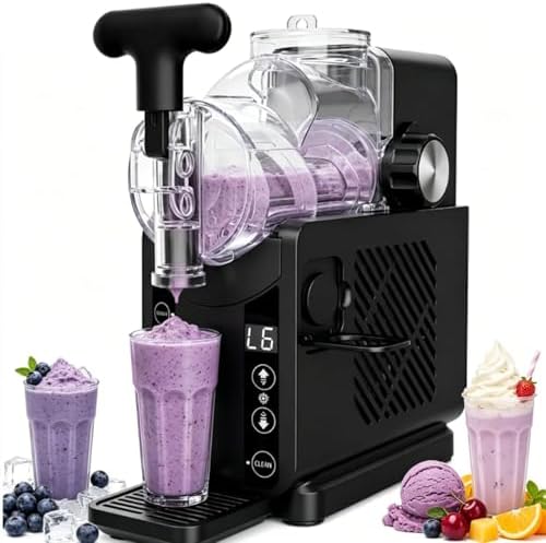 Slush Machine & Ice Cream Maker Machine 2-in-1, 205W Slushy and Ice ...