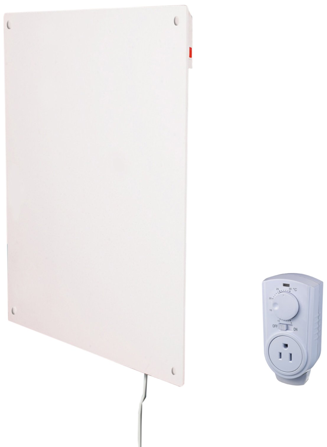 Amaze Heater 600SSTH 600W with Plug-In Thermostat Electric Panel Room ...