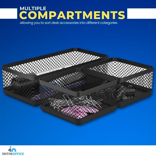 Snapklik.com : 1InTheOffice Mesh Collection Desk Drawer Organizer Tray ...