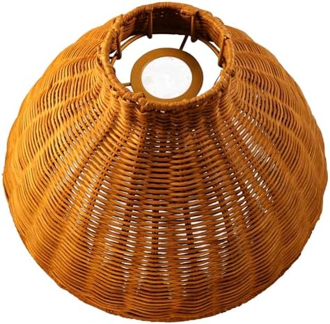 Rattan woven Pendant Lights Shade Rattan Hanging Lamp Shades for ...