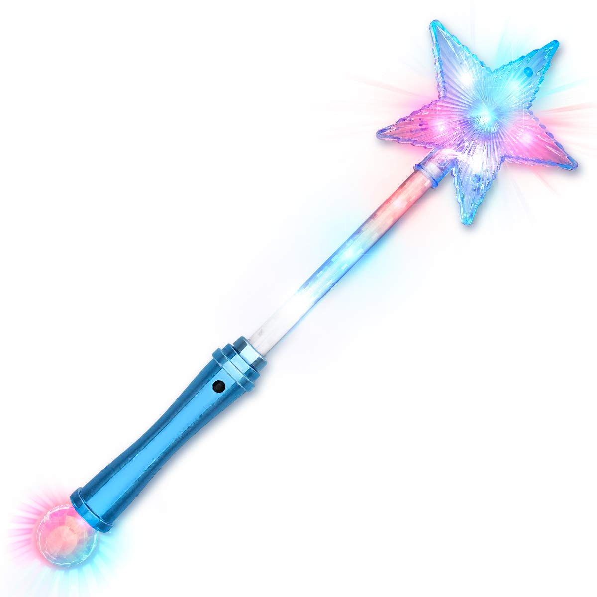Snapklik.com : FlashingBlinkyLights Blue Super Star Princess LED Light ...