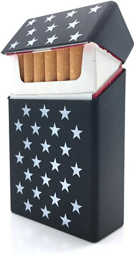 Cigarette CASE Black & Stars @ KUSTOM FACTORY - BigaMart