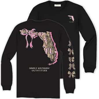 Simply Southern Florida Home - Camo - Bow - Adult Long Sleeve (US ...