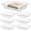 Amazon.com : Yeaqee 6 Pcs Letter Tray Wire Paper Trays Stackable File ...