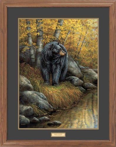 Amazon.com: Wild Wings Shades of Autumn - Black Bear GNA Premium Framed ...