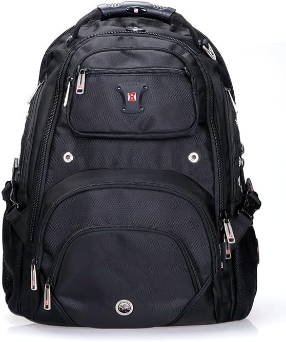SWISSWIN Swiss Waterproof Business Backpack Travel Backpack College ...