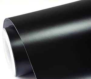 WISDOM Solid Black Matte Vinyl Wrap Sheet for Car & Bike Self Adhesive ...
