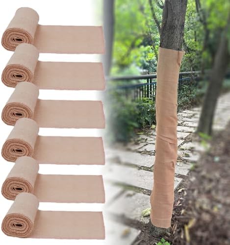 Amazon.com : Medoore 2 Rolls Natural Burlap Tree Protector Wraps Plants ...