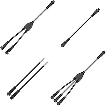 2 Pin Small Size IP68 18AWG 7.87in/20cm Electrical Male Female Metal ...