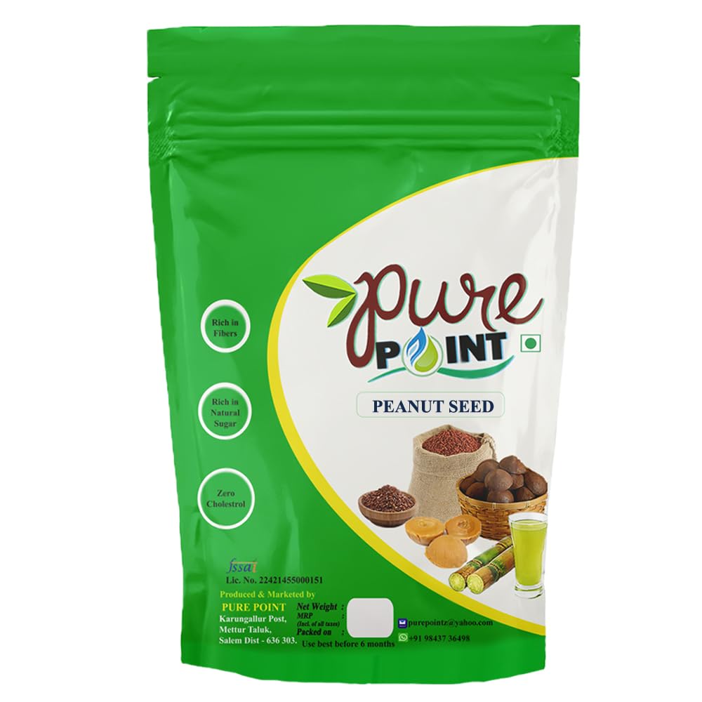 PURE POINT Raw Peanuts/Moongphali/VERKADALAI – 500 GRAM : Amazon.in ...