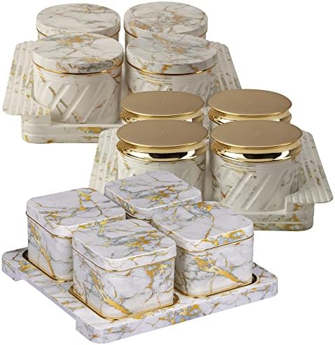 Selvel Polypropylene Air Tight Dry Fruit Container Tray Set with Lid ...