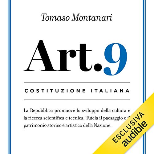 Articolo 9: Costituzione italiana (Edición audio Audible): Tomaso ...