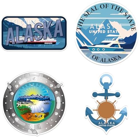 Amazon.com: Kanayu 2 Pcs Alaska Cruise Door Decoration Magnetic Large ...