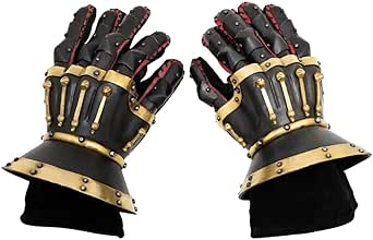 Amazon.com: "Medieval Black Baron 14th Century Hourglass Gauntlets ...