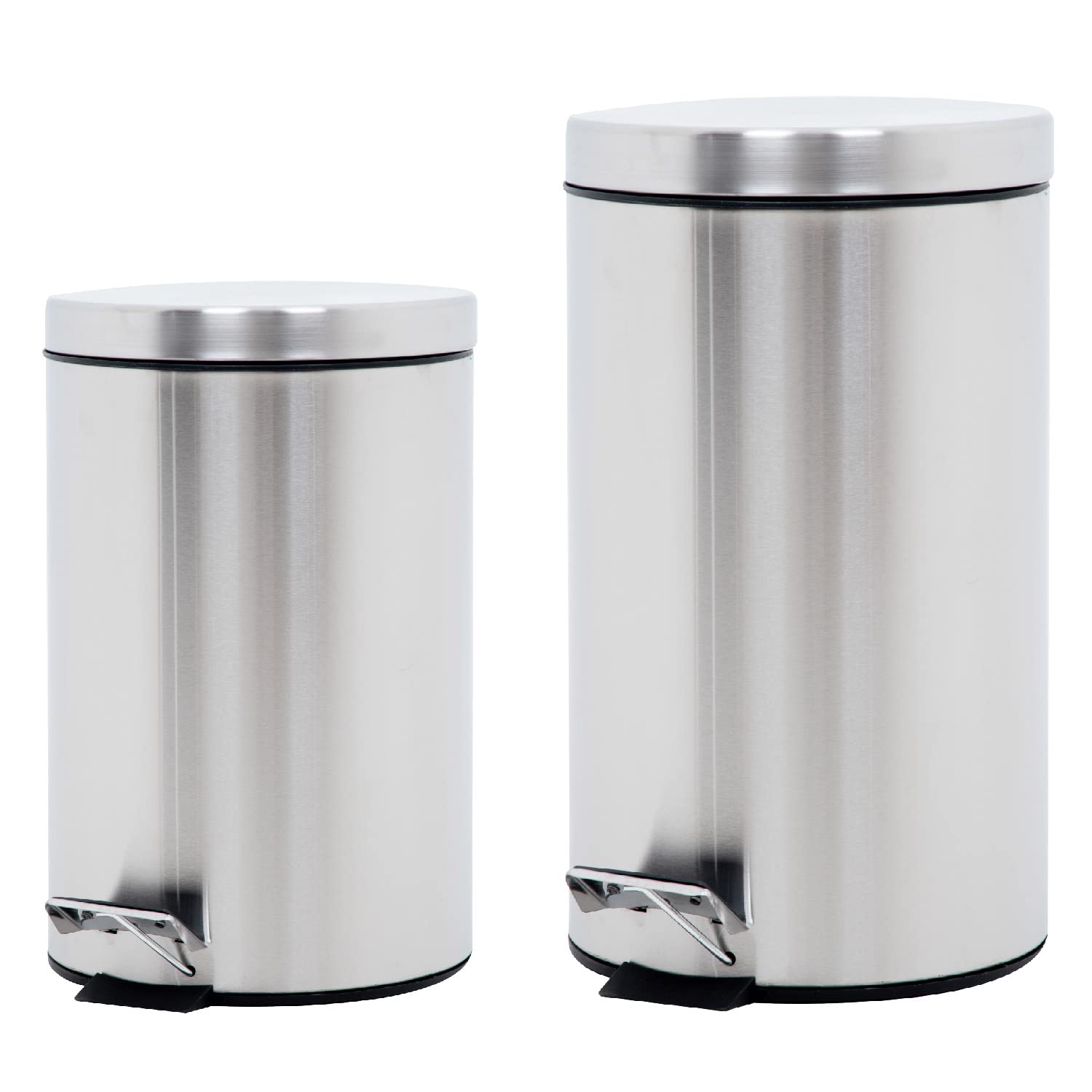 COLORHOME | Set Botes de Basura Metálicos 2 Piezas - Capacidad 7 y 12 ...