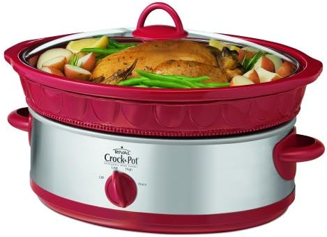 Amazon.com: Crock-Pot SCE600-RS 6 Quart Oval Slow Cooker, Red : Home ...