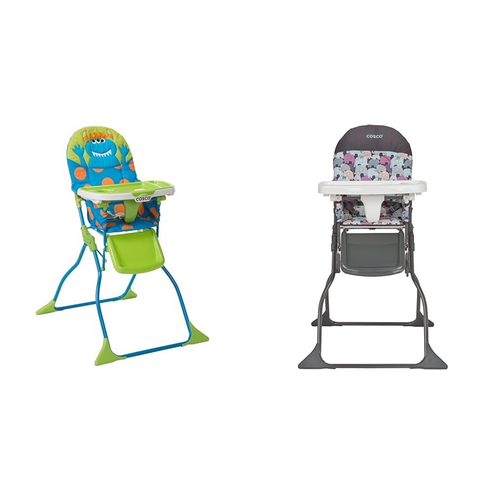 Amazon.com : Cosco Simple Fold Deluxe High Chair with 3-Position Tray ...