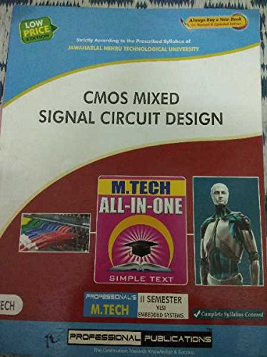 CMOS mixed signal circuit design m.tech VLSI r15syllbus : Amazon.in: Books